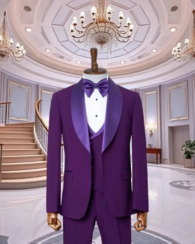 Glamorous Regency 3 Pieces Close Fitting Prom Suits – Hottuxedos